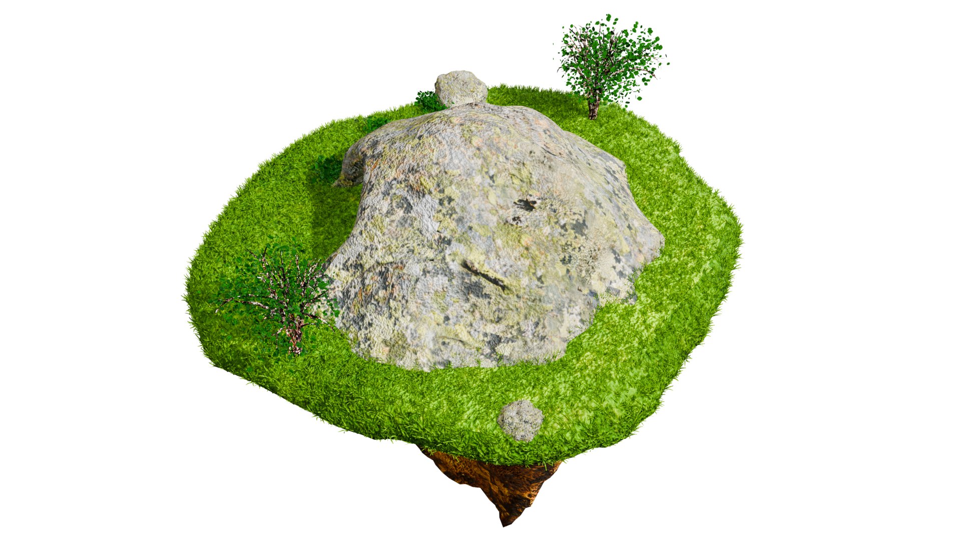 Floating Cave Island 3D Model - TurboSquid 2190543