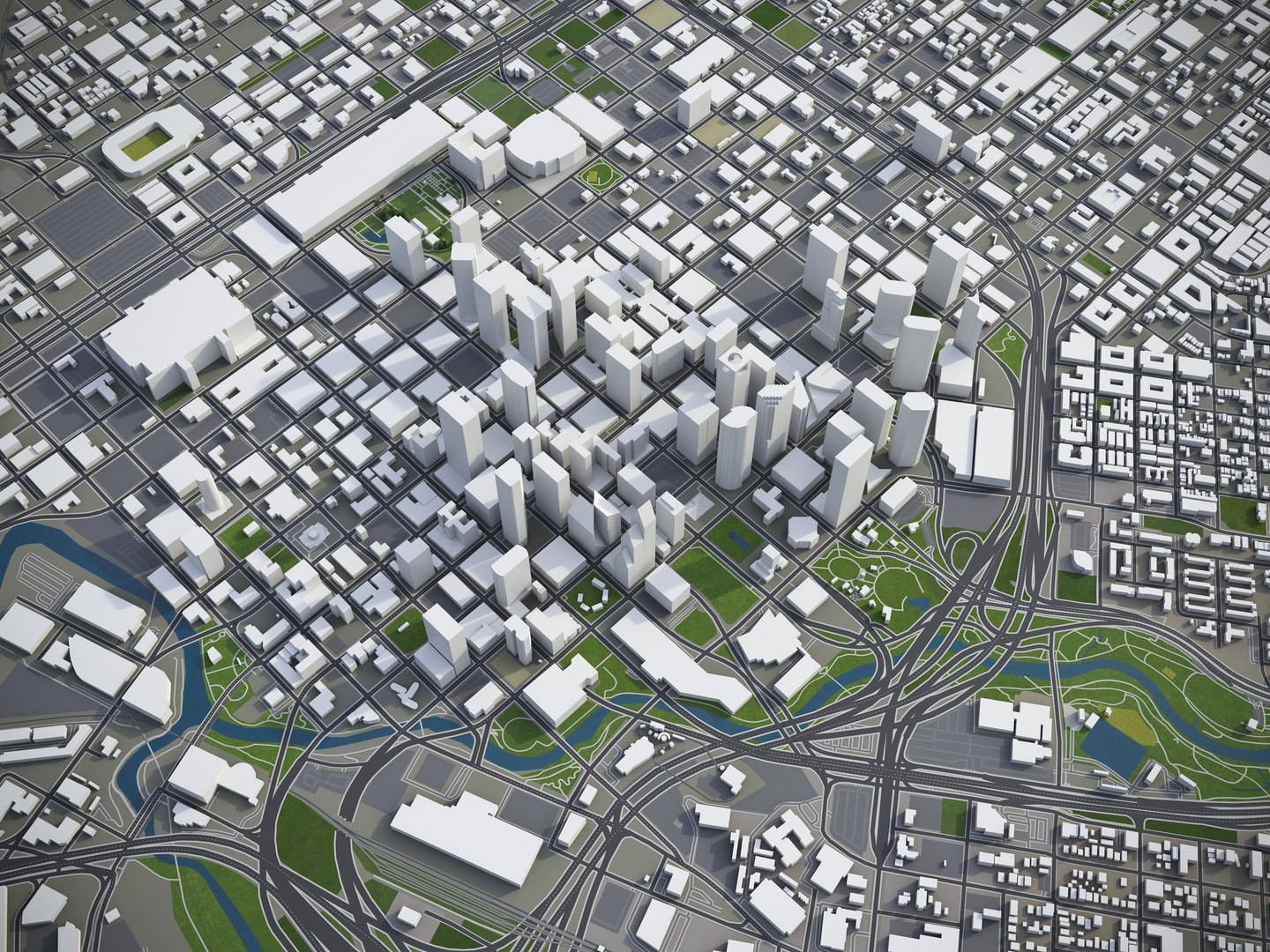 3D houston texas area - TurboSquid 1334448