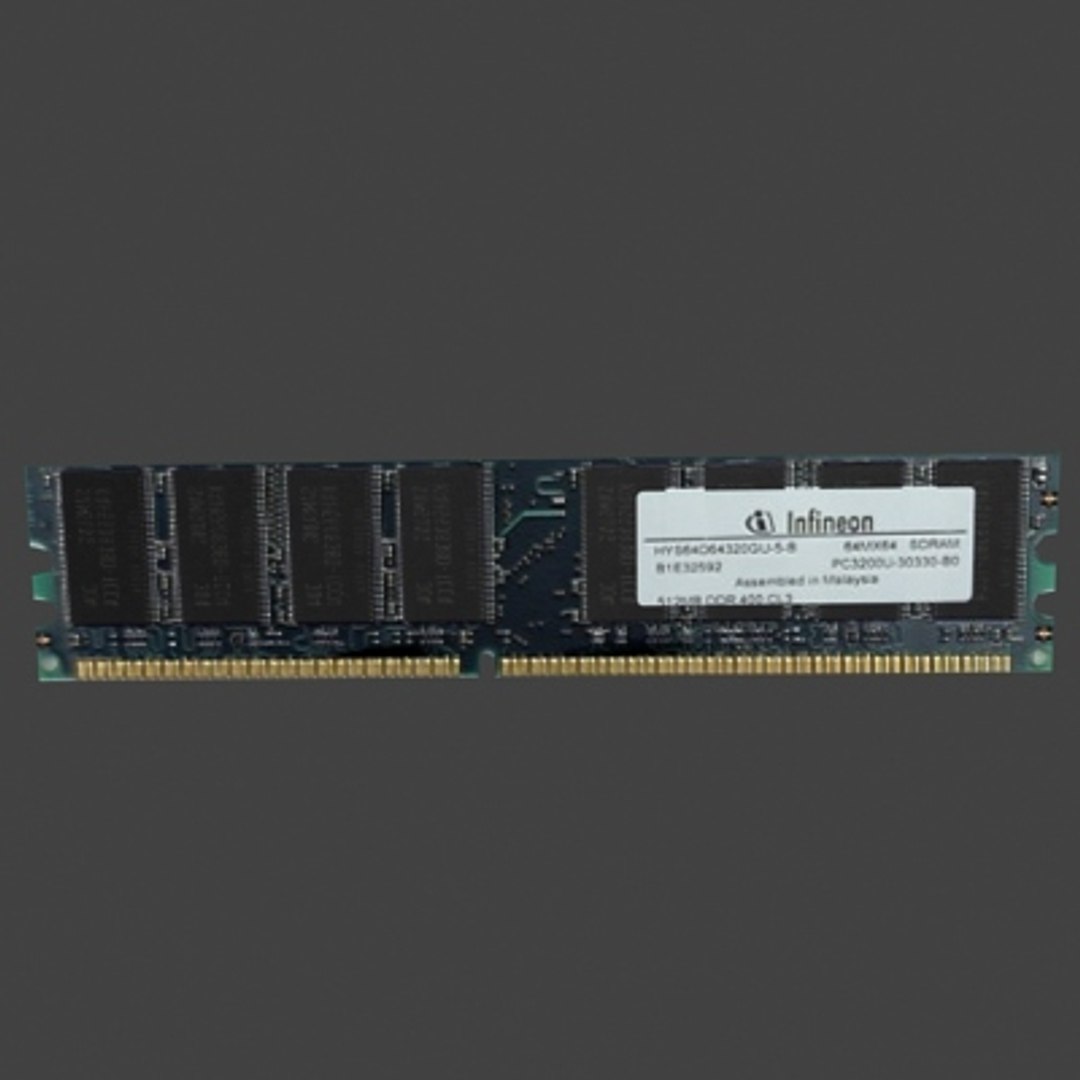 3d Model Memory Ram