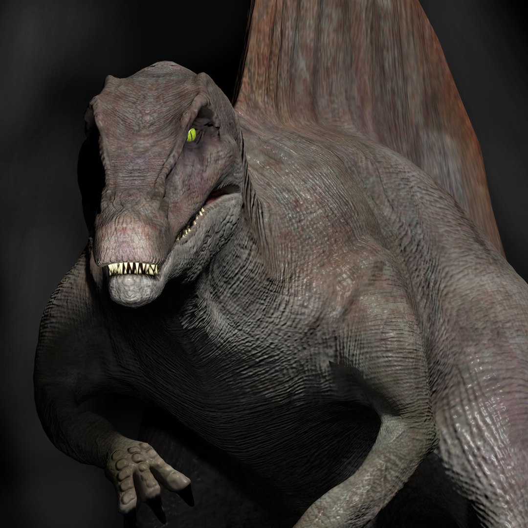 3d model spinosaurus rigged