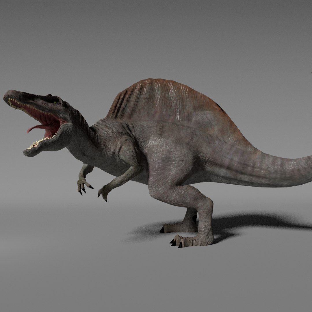 3d model spinosaurus rigged