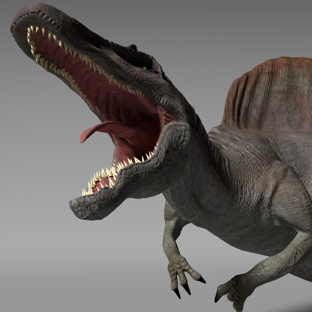 3d model spinosaurus rigged