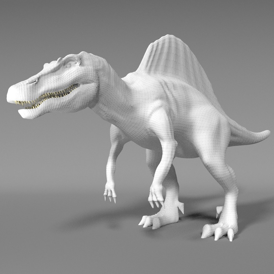 3d model spinosaurus rigged
