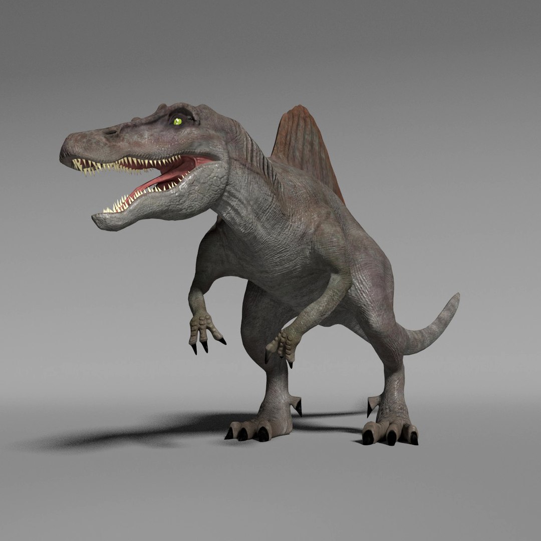 3d model spinosaurus rigged