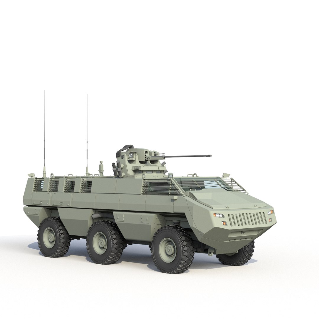 3d mbombe fighting vehicle model