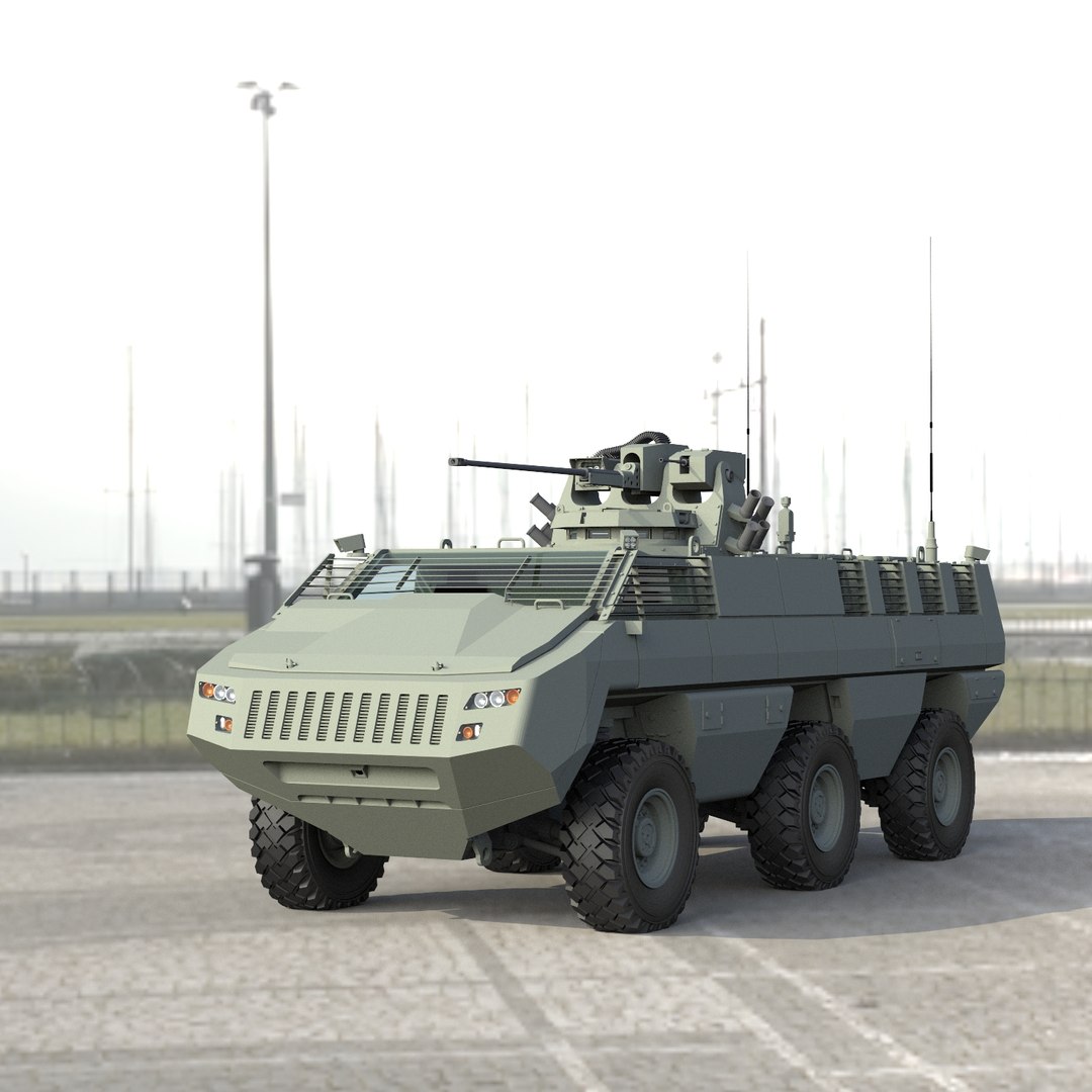 3d mbombe fighting vehicle model