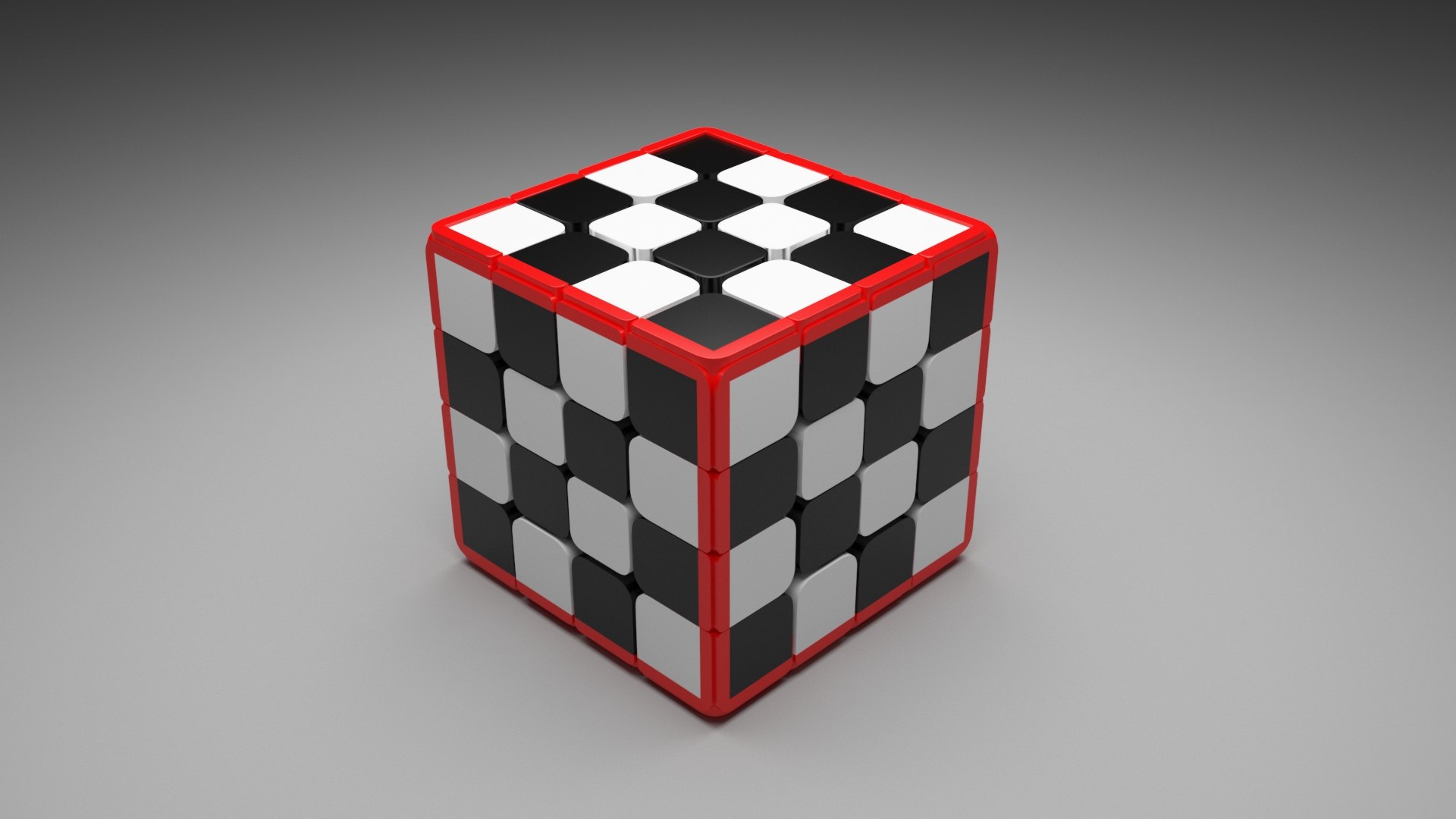 Checker Cube 3D Model - TurboSquid 1747214
