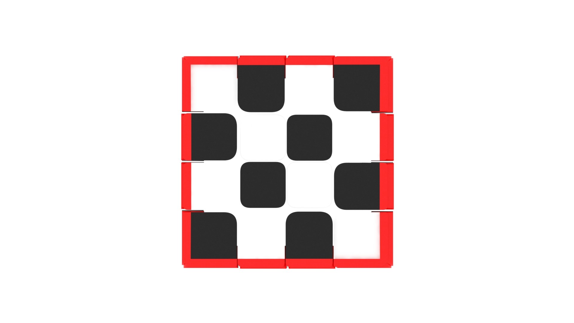 Checker Cube 3D Model - TurboSquid 1747214