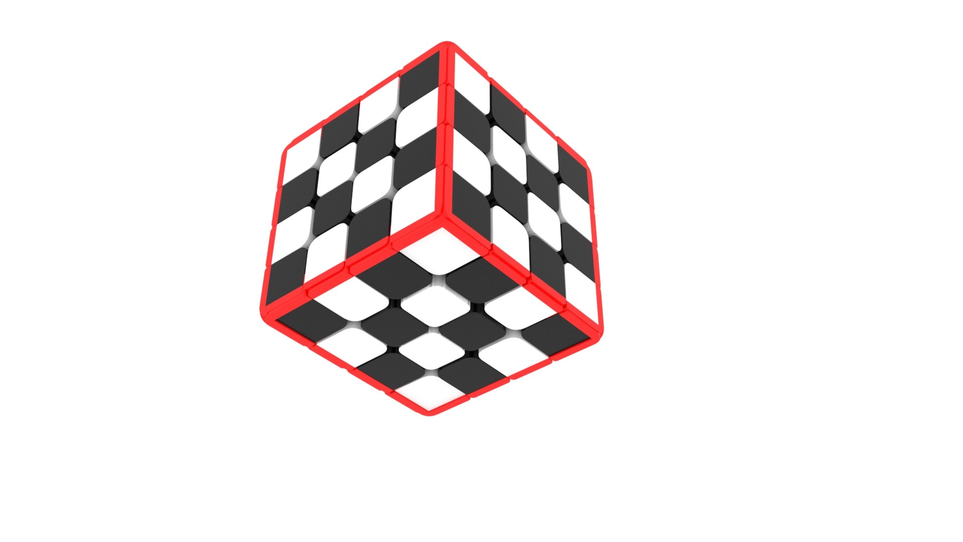 Checker Cube 3D Model - TurboSquid 1747214