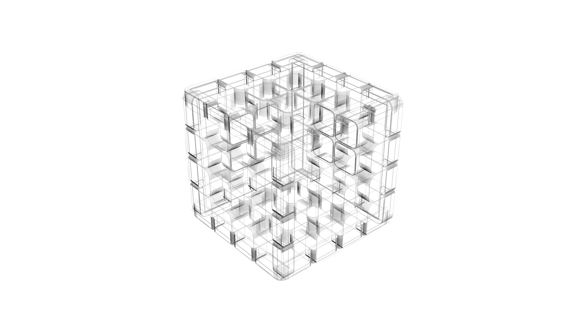 Checker Cube 3D Model - TurboSquid 1747214
