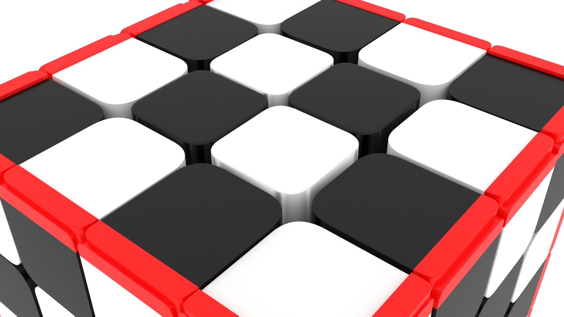 Checker Cube 3D Model - TurboSquid 1747214