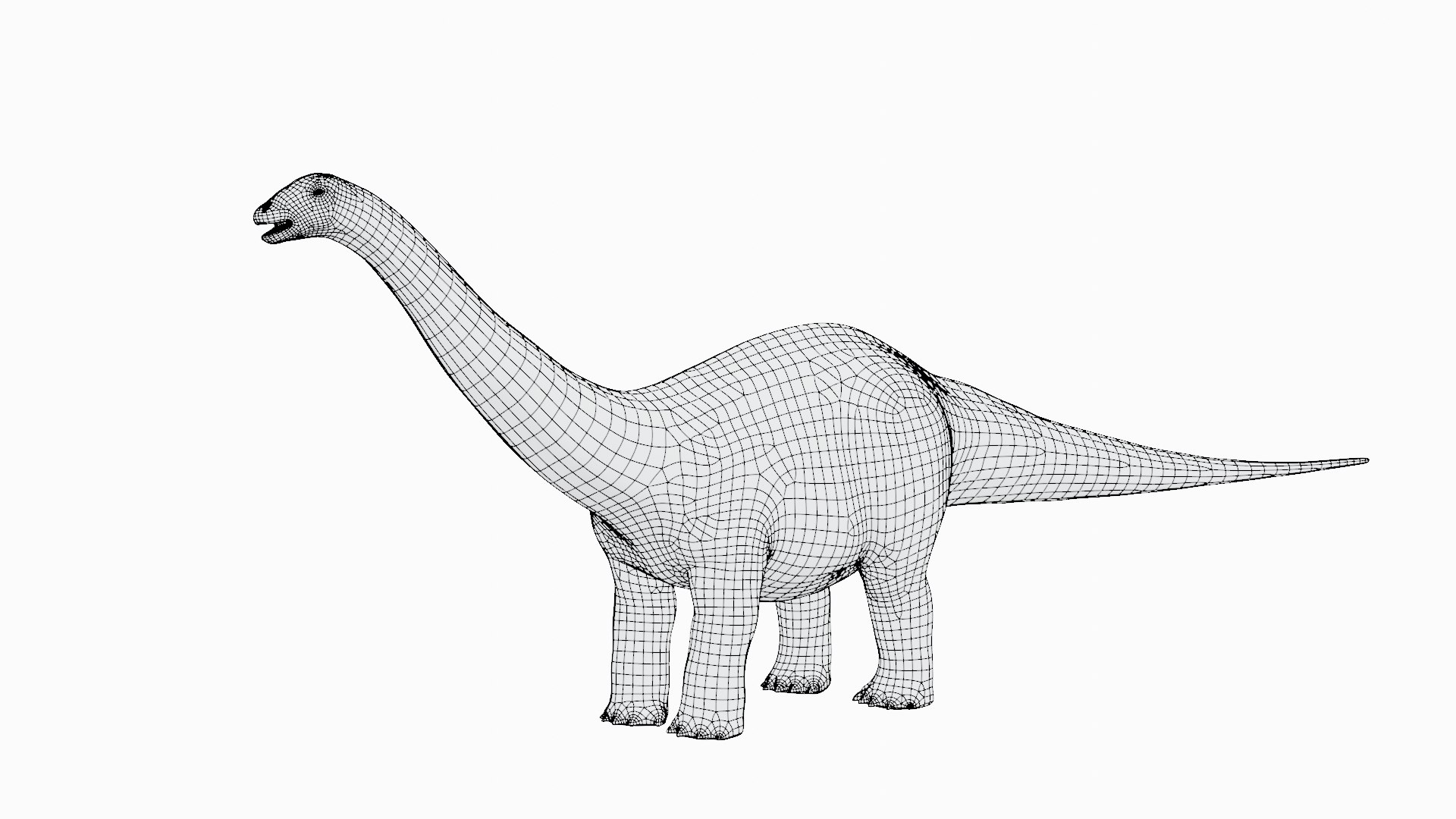 3D model Brontosaurus Basemesh Low Poly - TurboSquid 2107959