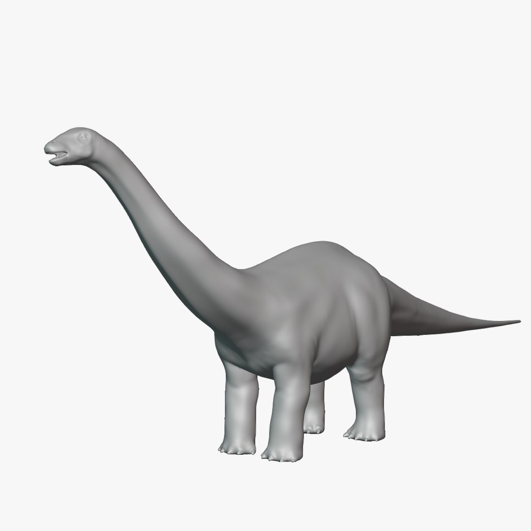 3D model Brontosaurus Basemesh Low Poly - TurboSquid 2107959