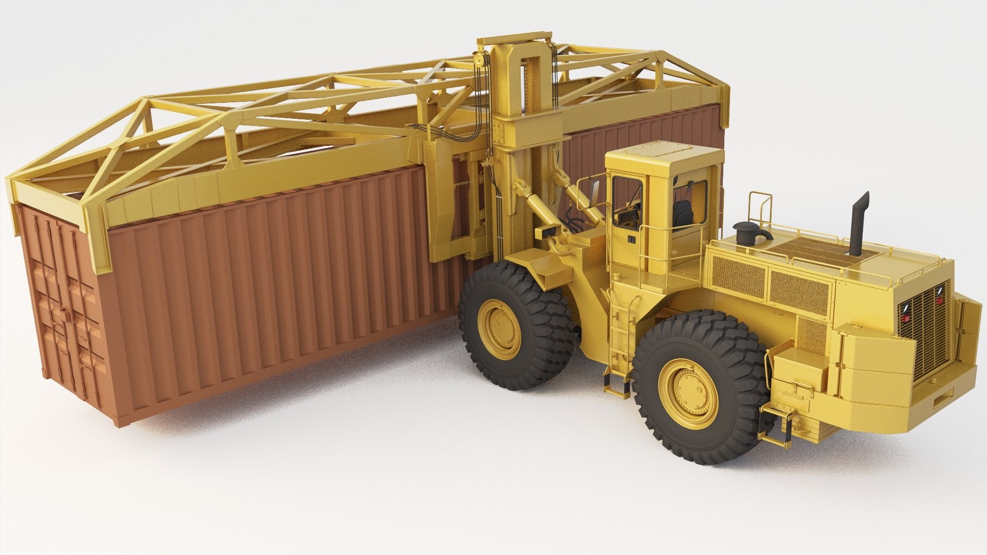 Container Fork Loader 3D Model - TurboSquid 1529301