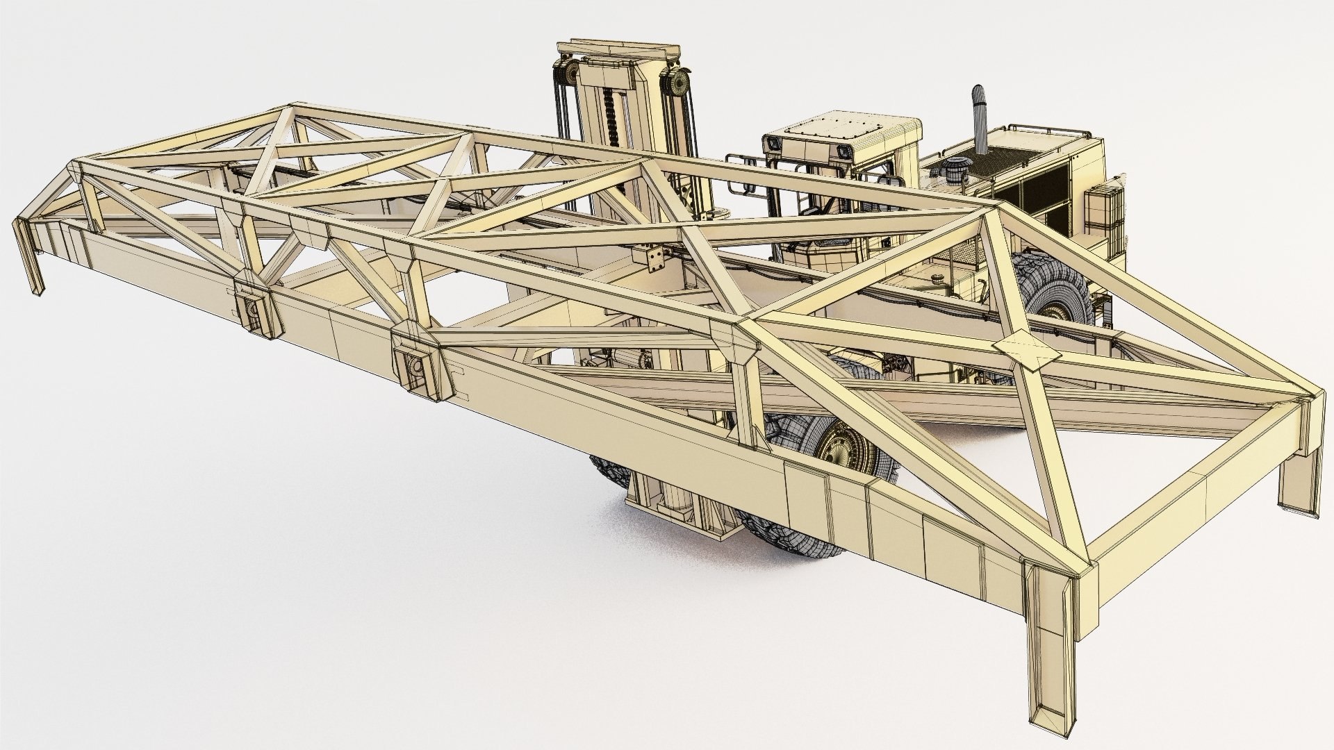 Container Fork Loader 3D Model - TurboSquid 1529301