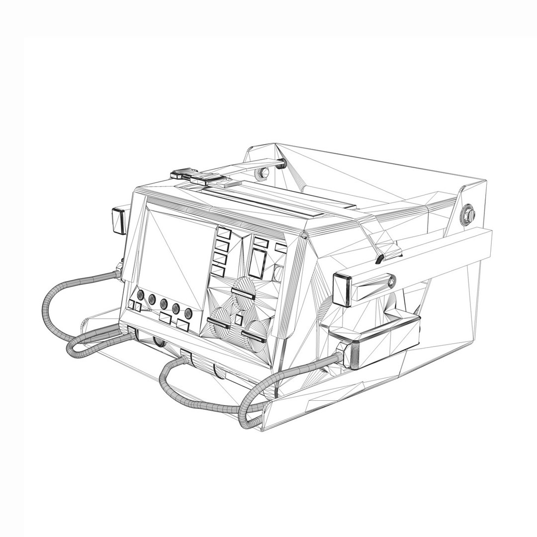 Manual Defibrillator 3ds