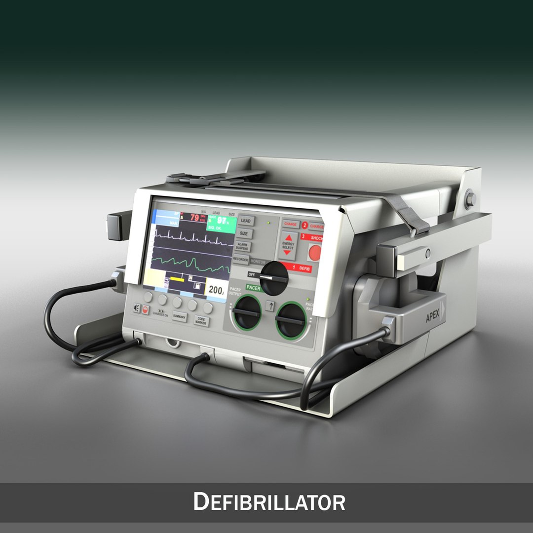 Manual Defibrillator 3ds