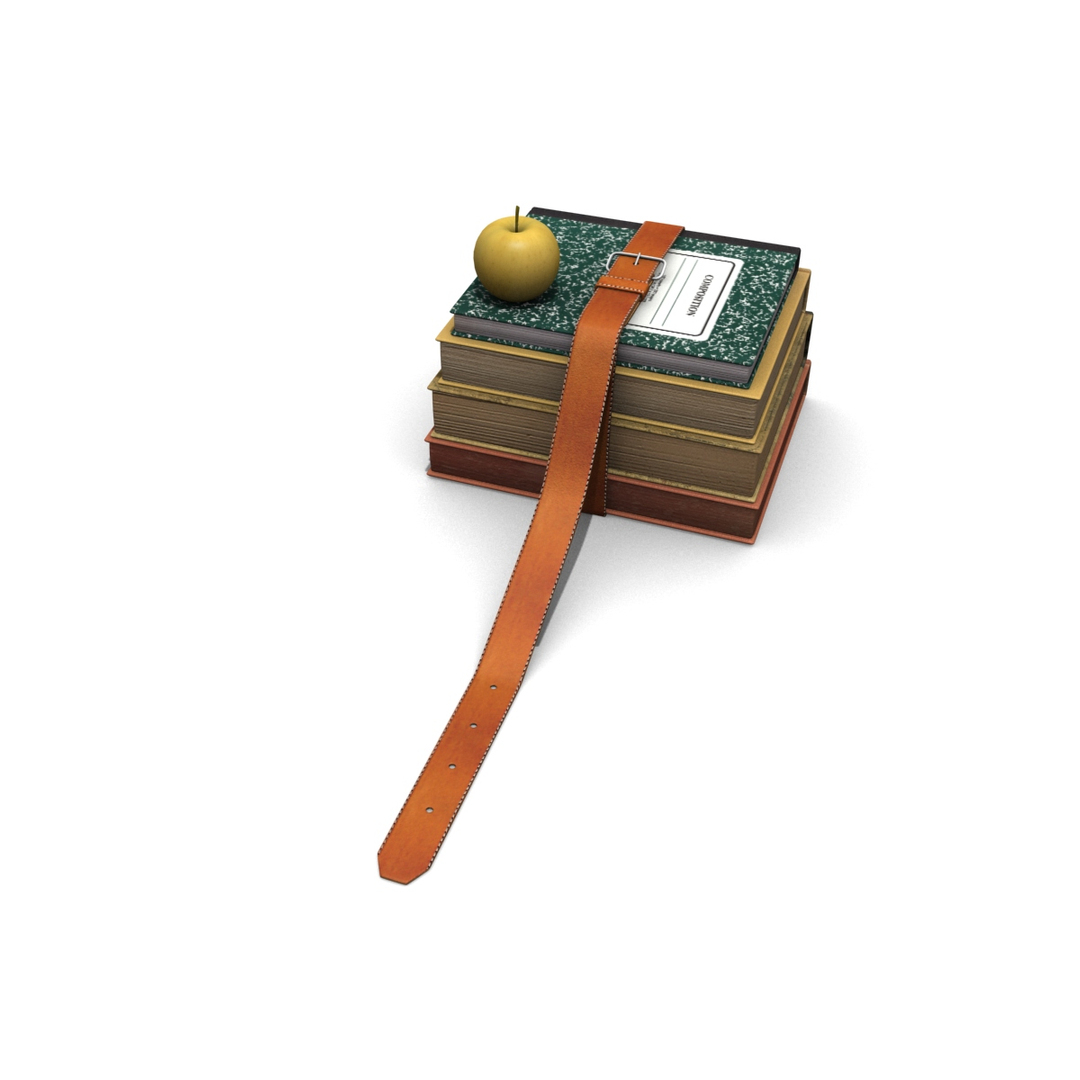 3d Old Books Belt Model