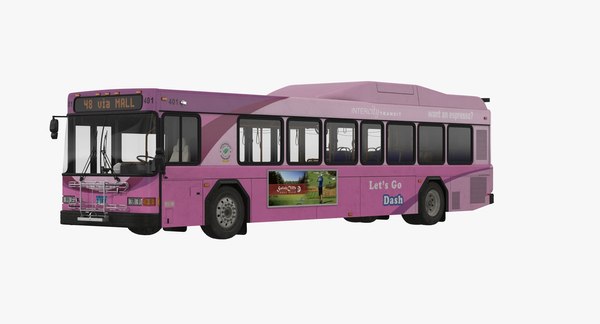 gillig floor diesel electric 3d model