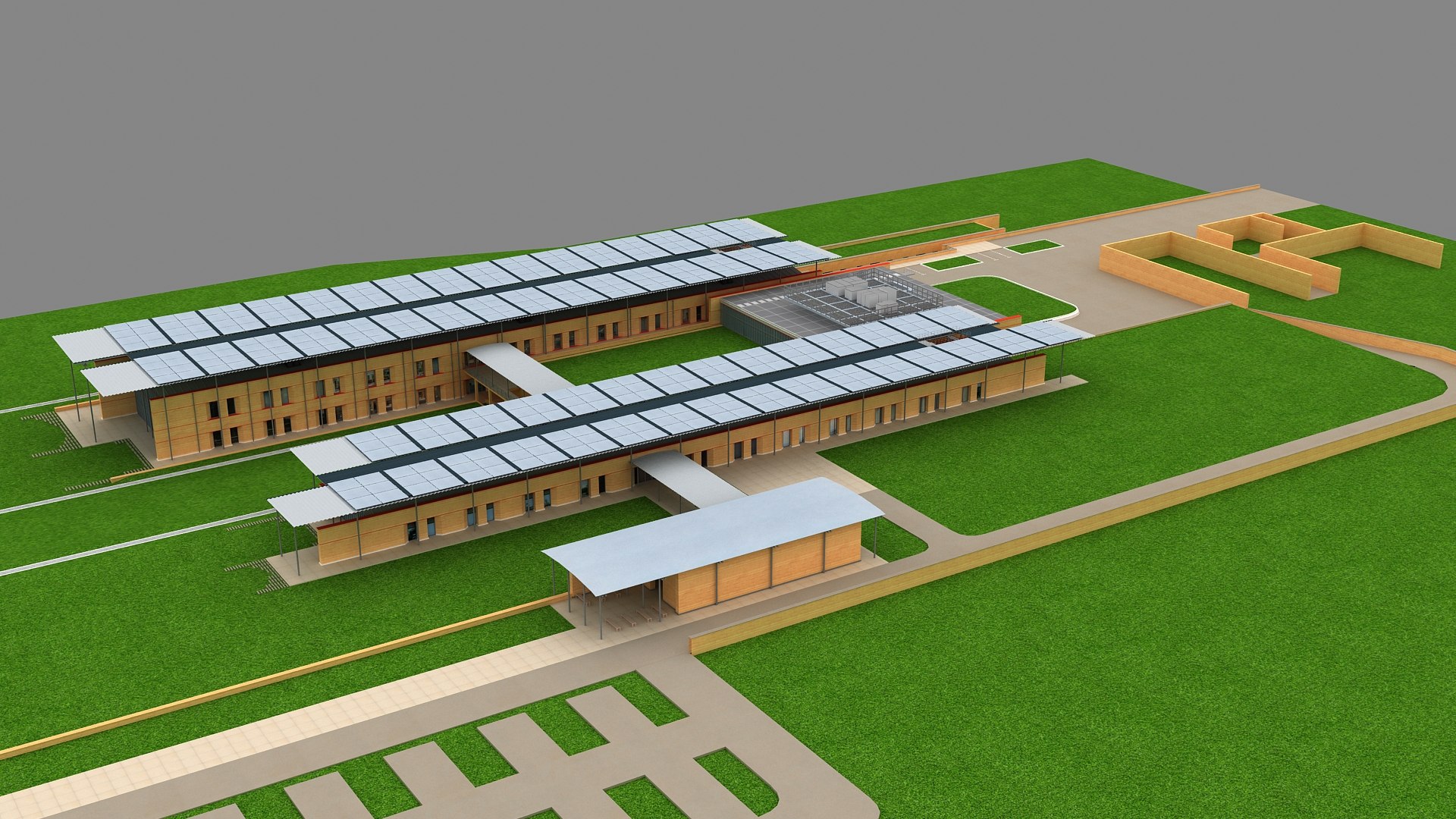 3D Rural Hospital Building model - TurboSquid 1819030