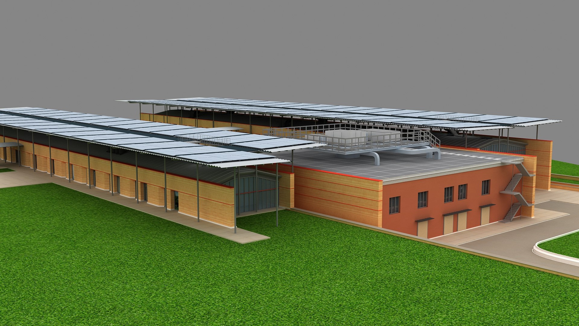 3D Rural Hospital Building model - TurboSquid 1819030