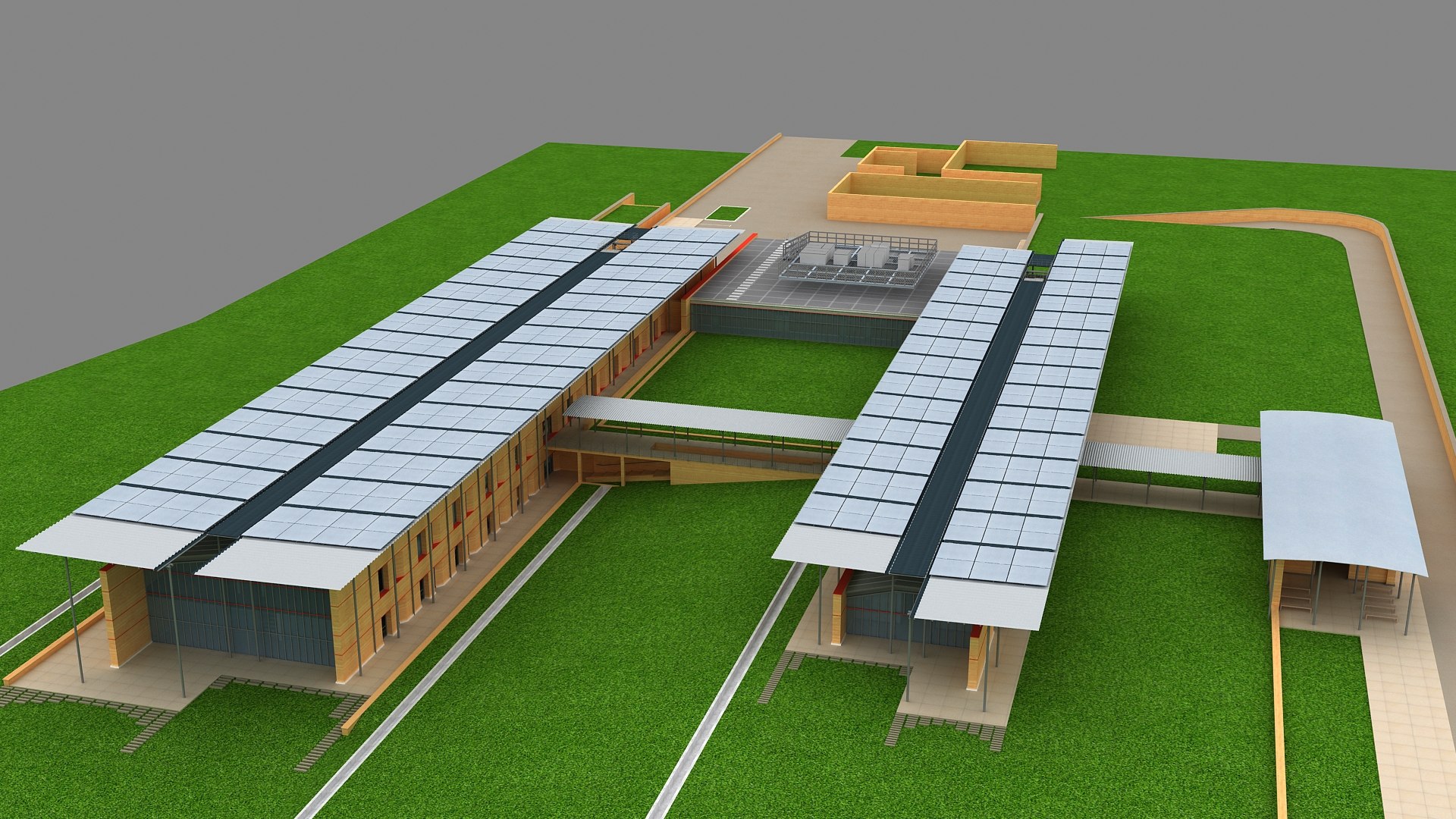 3D Rural Hospital Building model - TurboSquid 1819030