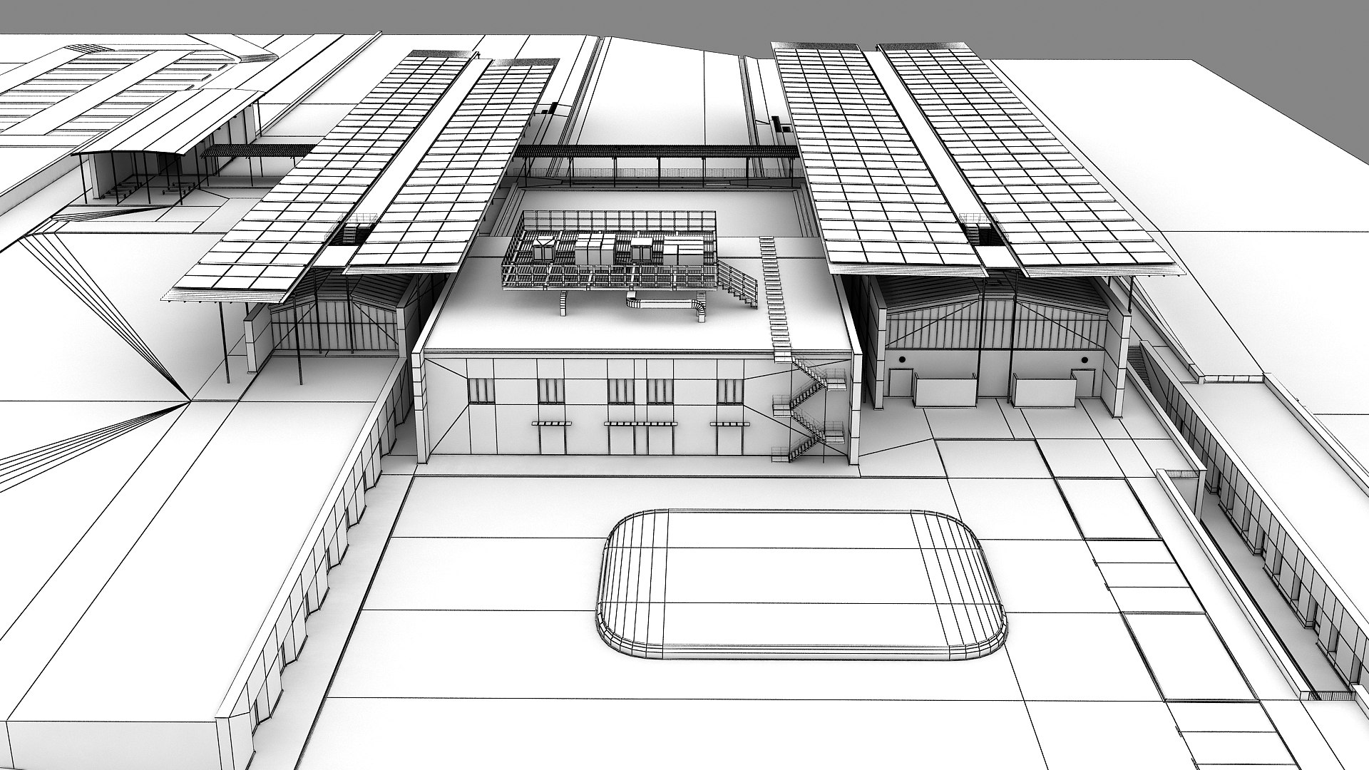 3D Rural Hospital Building model - TurboSquid 1819030