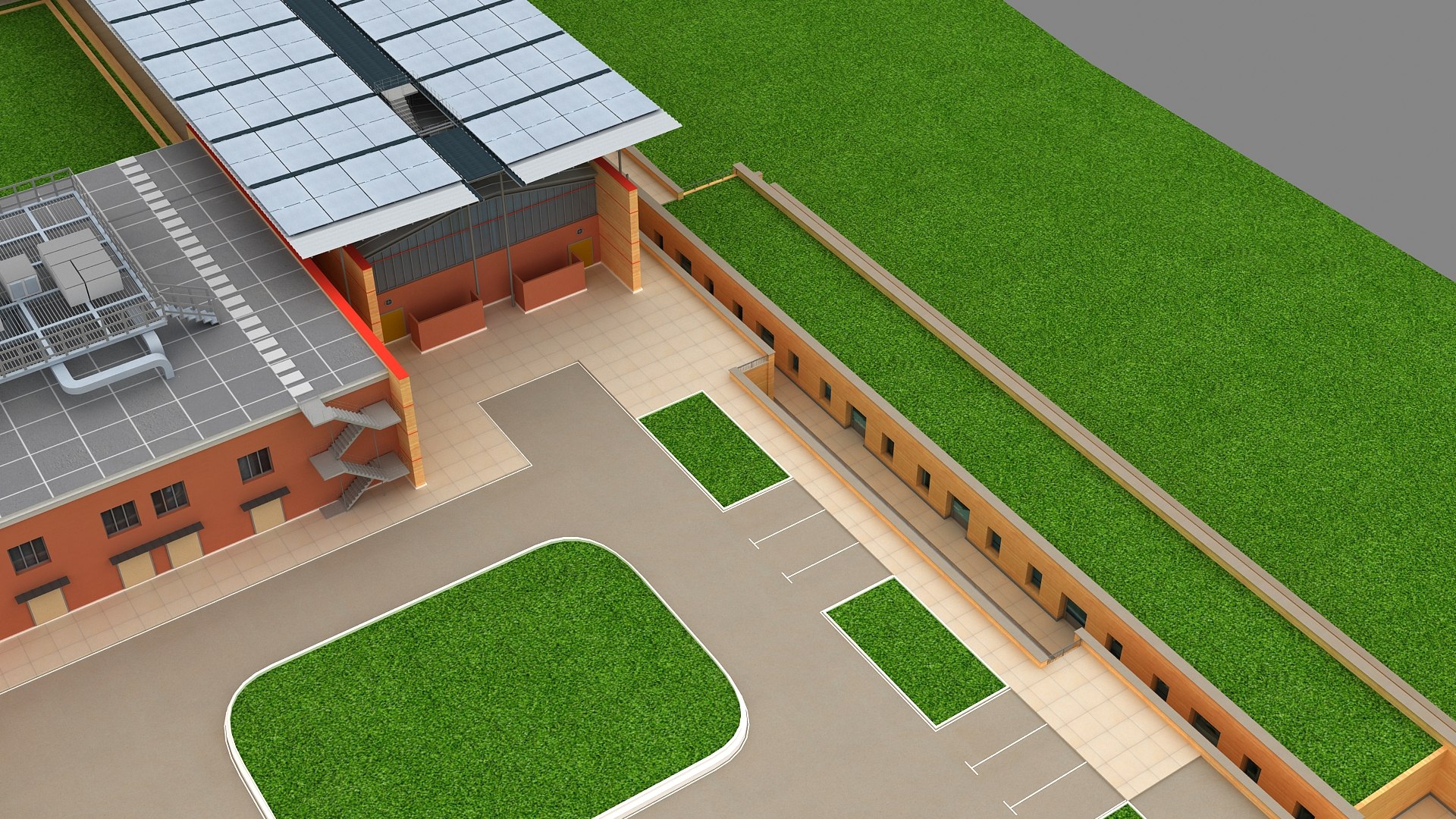 3D Rural Hospital Building model - TurboSquid 1819030