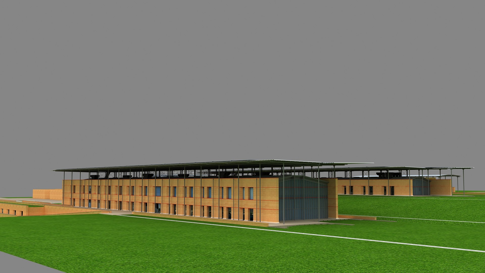 3D Rural Hospital Building model - TurboSquid 1819030