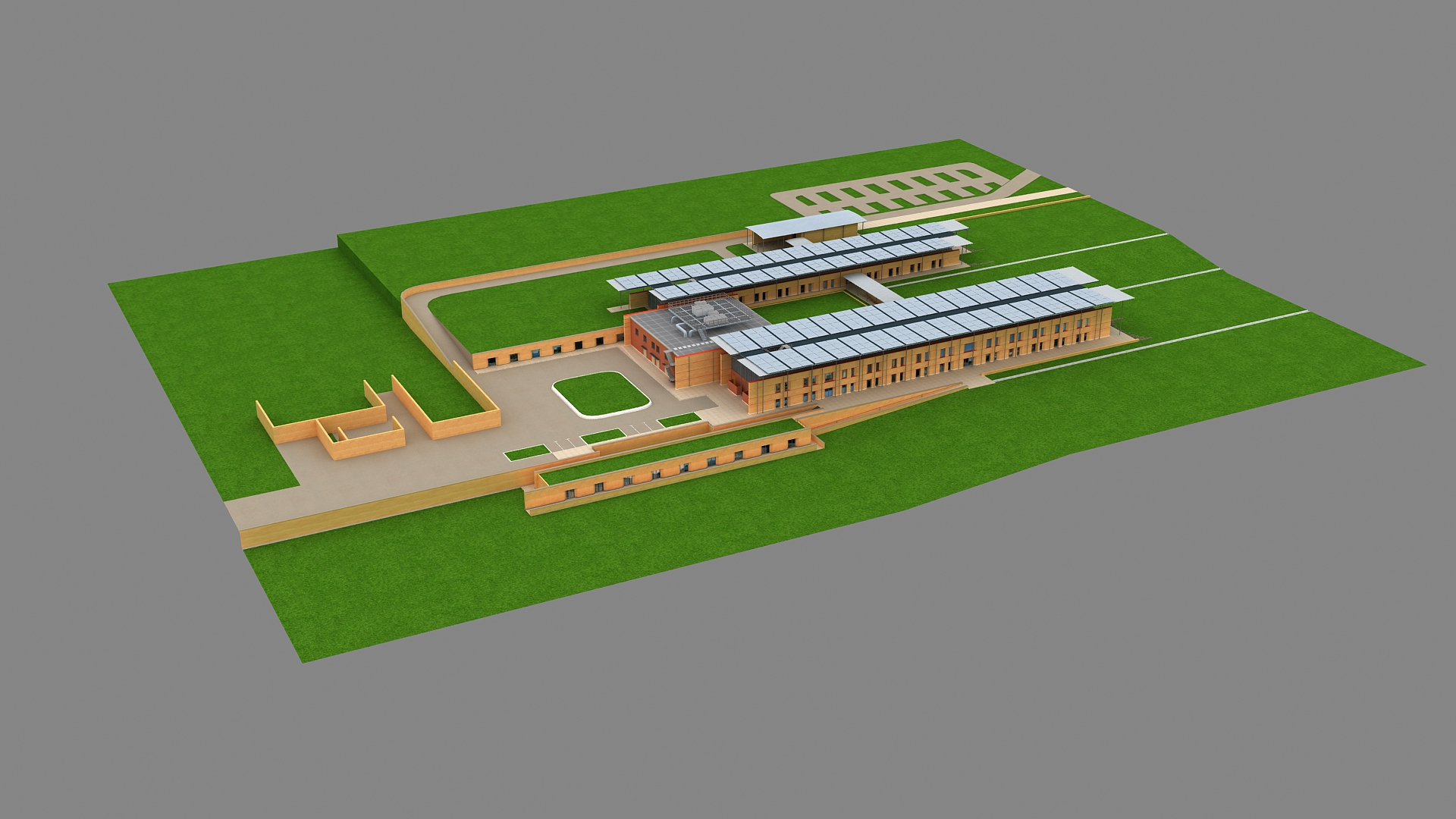 3D Rural Hospital Building Model - TurboSquid 1819030