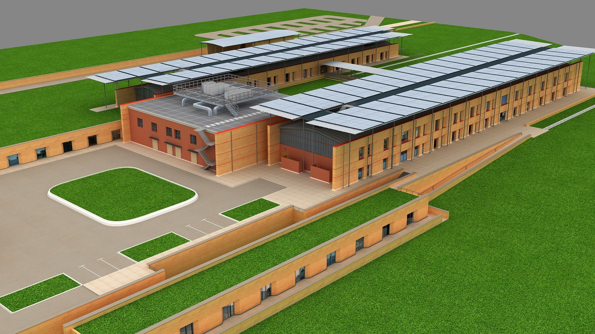 3D Rural Hospital Building Model - TurboSquid 1819030