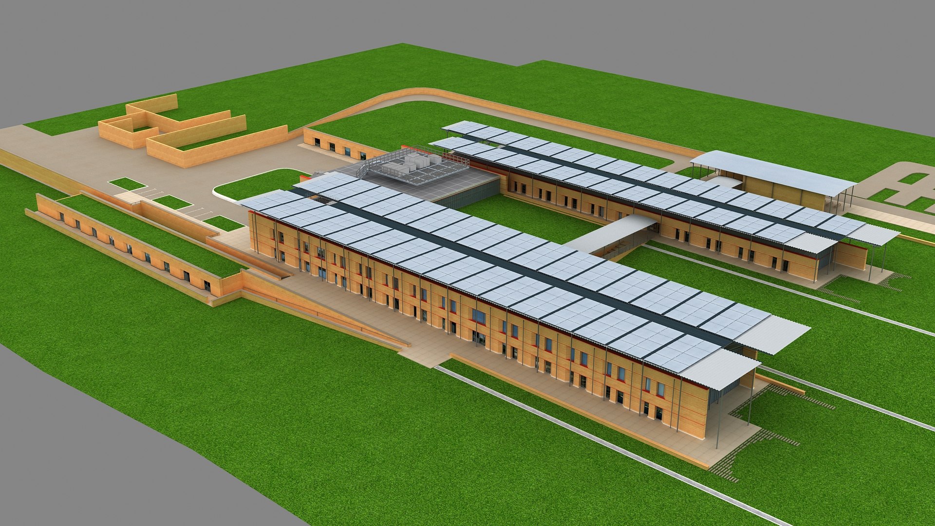 3D Rural Hospital Building model - TurboSquid 1819030