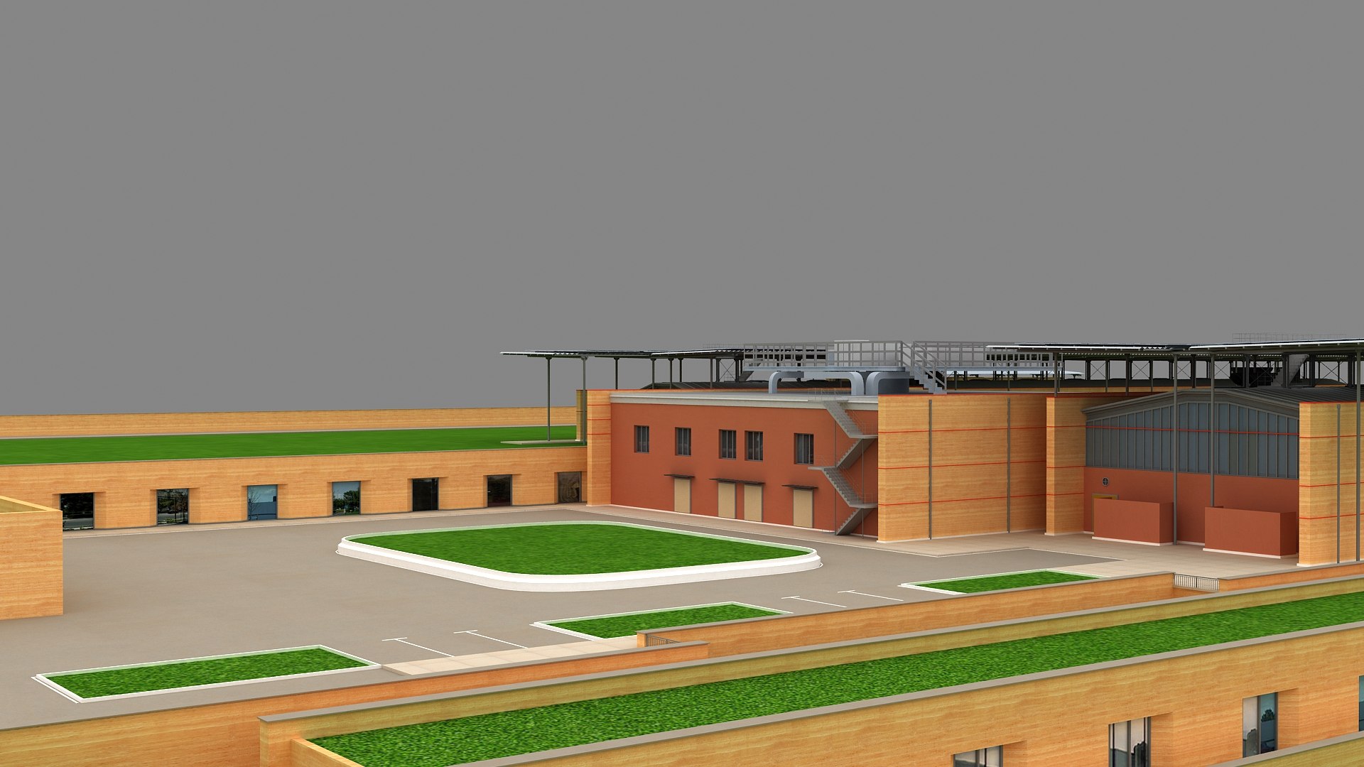3D Rural Hospital Building model - TurboSquid 1819030
