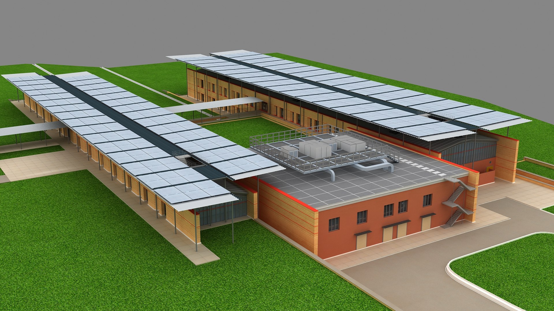 3D Rural Hospital Building model - TurboSquid 1819030