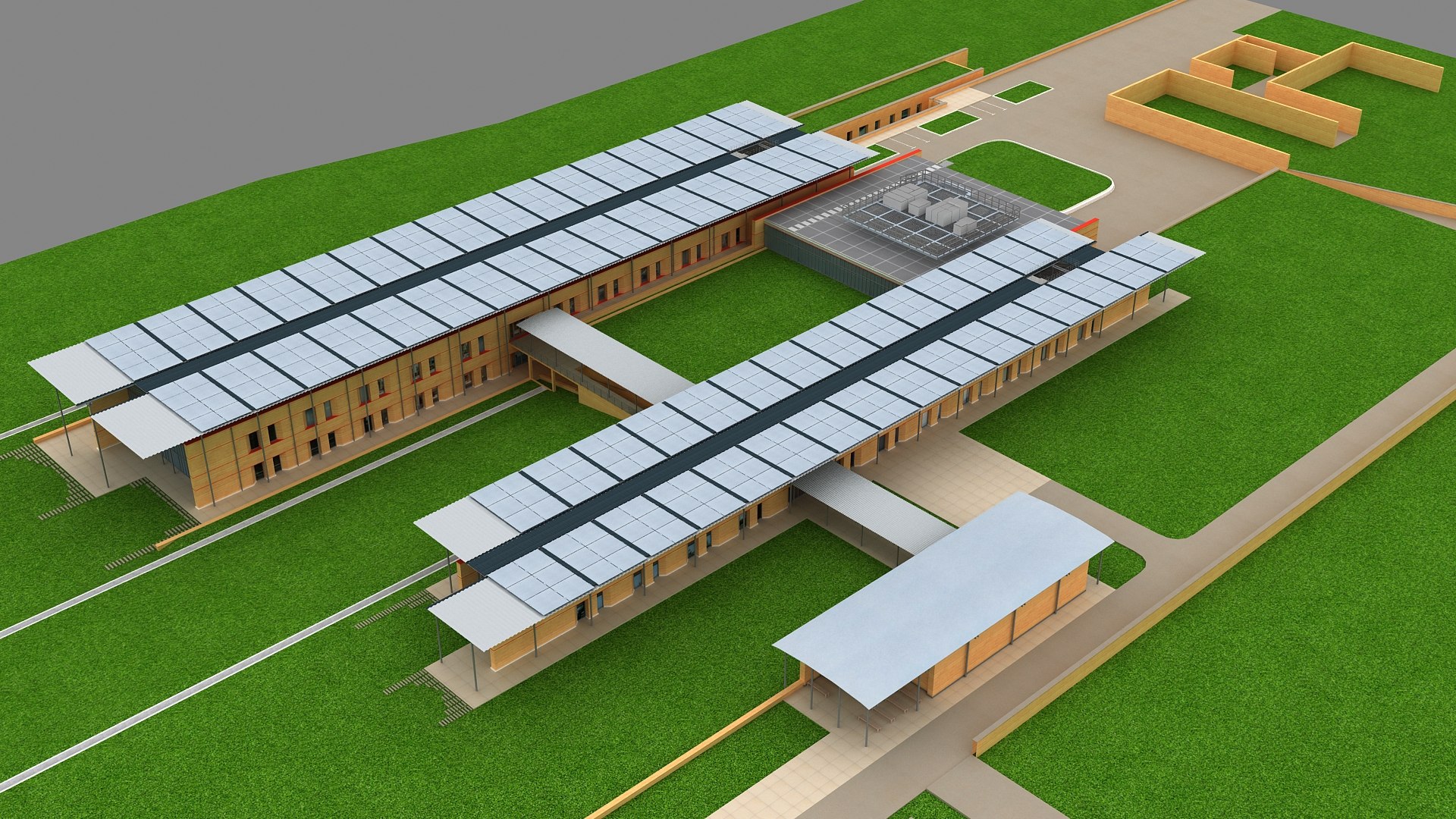 3D Rural Hospital Building model - TurboSquid 1819030