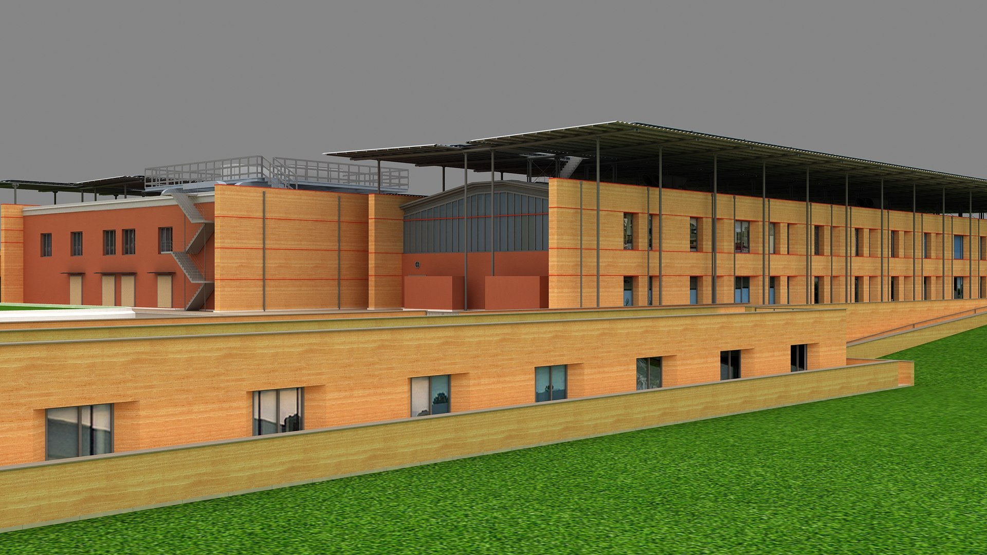 3D Rural Hospital Building Model - TurboSquid 1819030