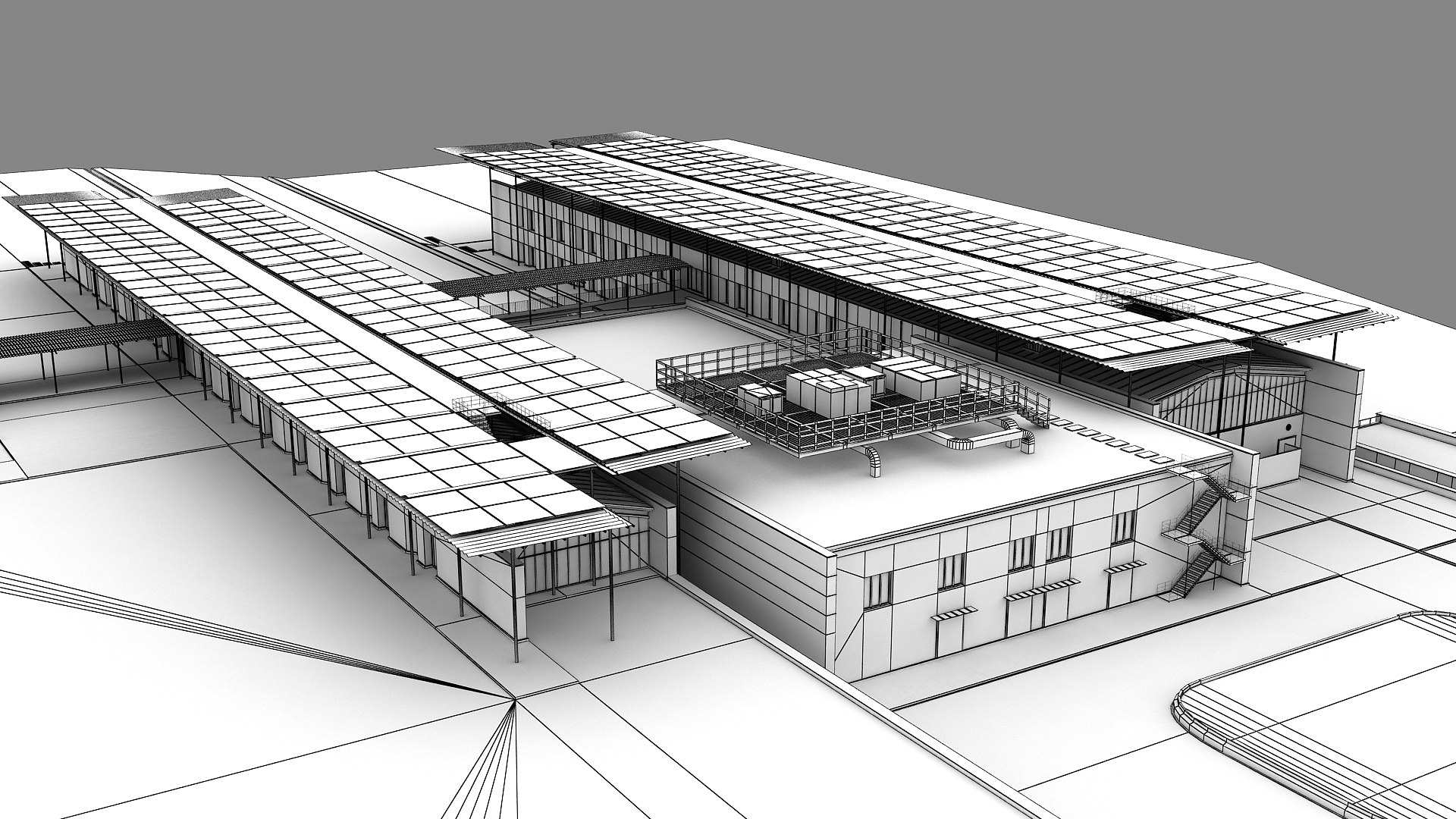 3D Rural Hospital Building model - TurboSquid 1819030
