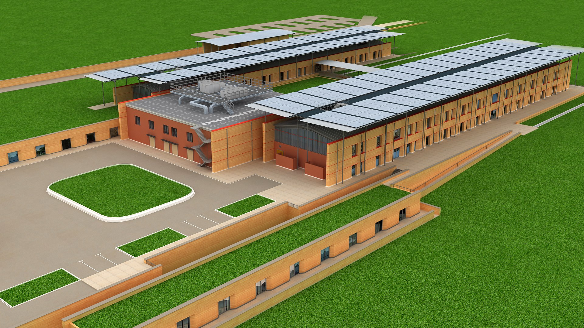 3D Rural Hospital Building Model - TurboSquid 1819030