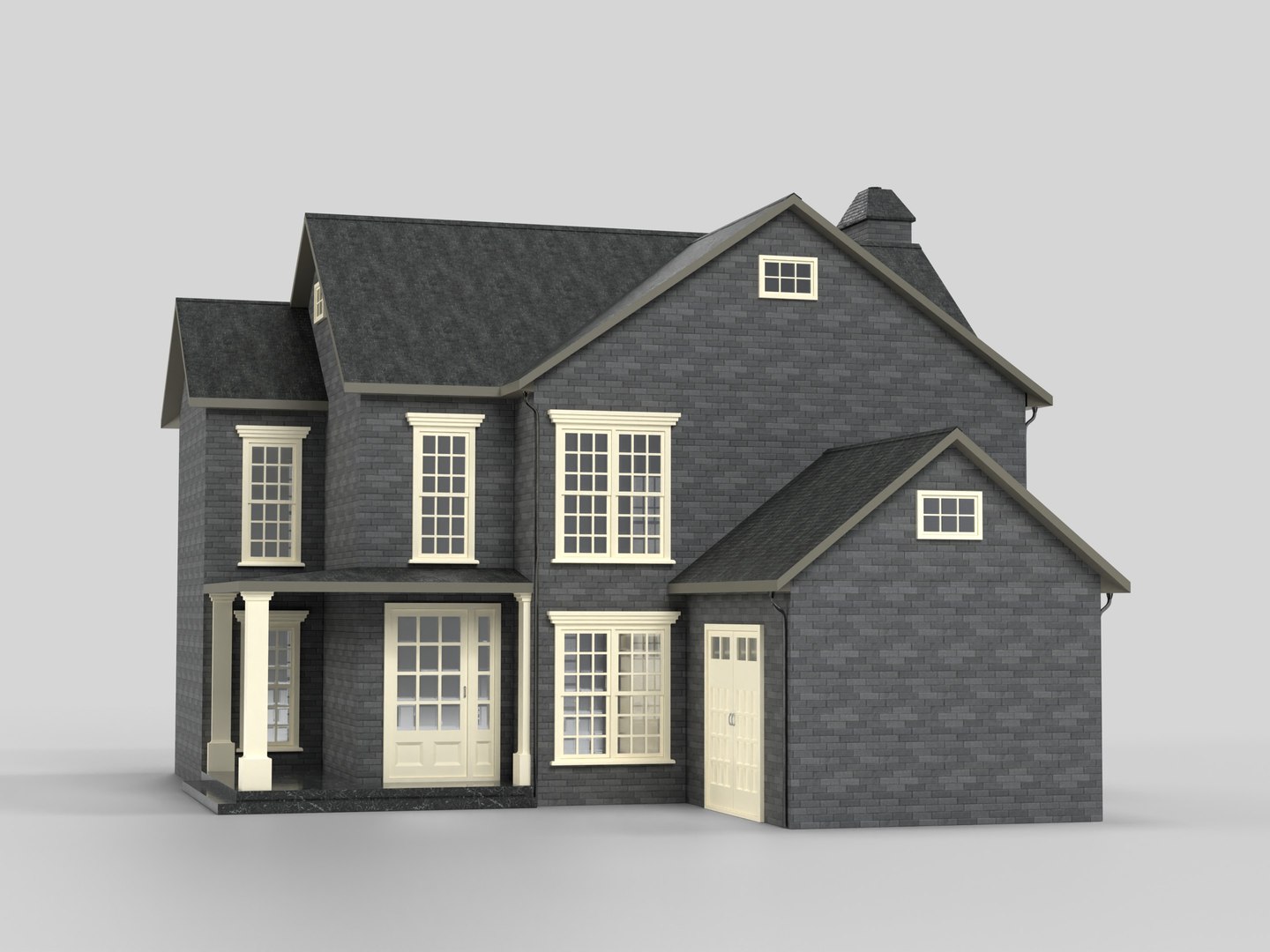 3D Model Neighborhood Houses Collection 10 Pack T1 - TurboSquid 2215195