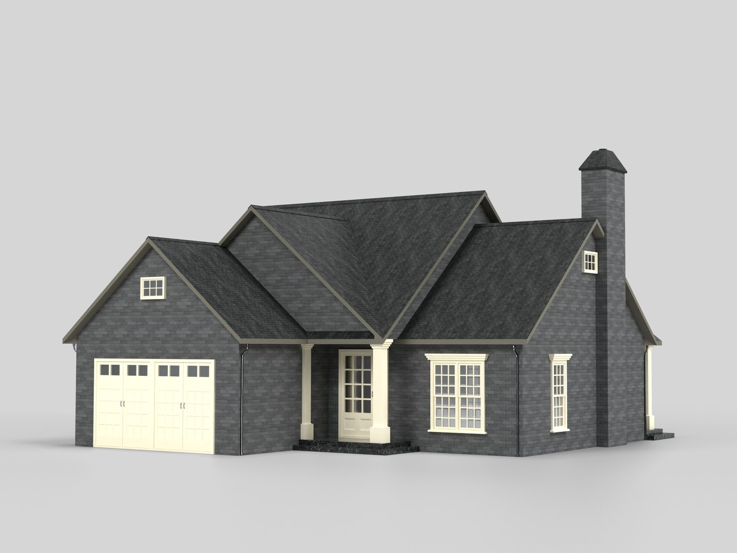 3D Model Neighborhood Houses Collection 10 Pack T1 - TurboSquid 2215195