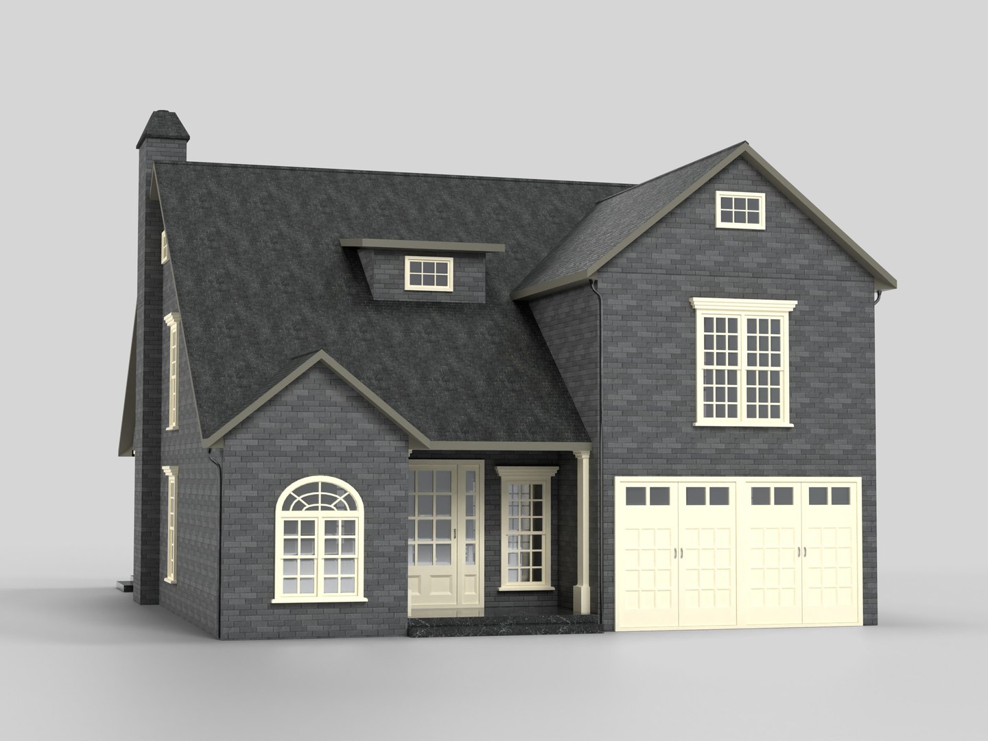 3D Model Neighborhood Houses Collection 10 Pack T1 - TurboSquid 2215195