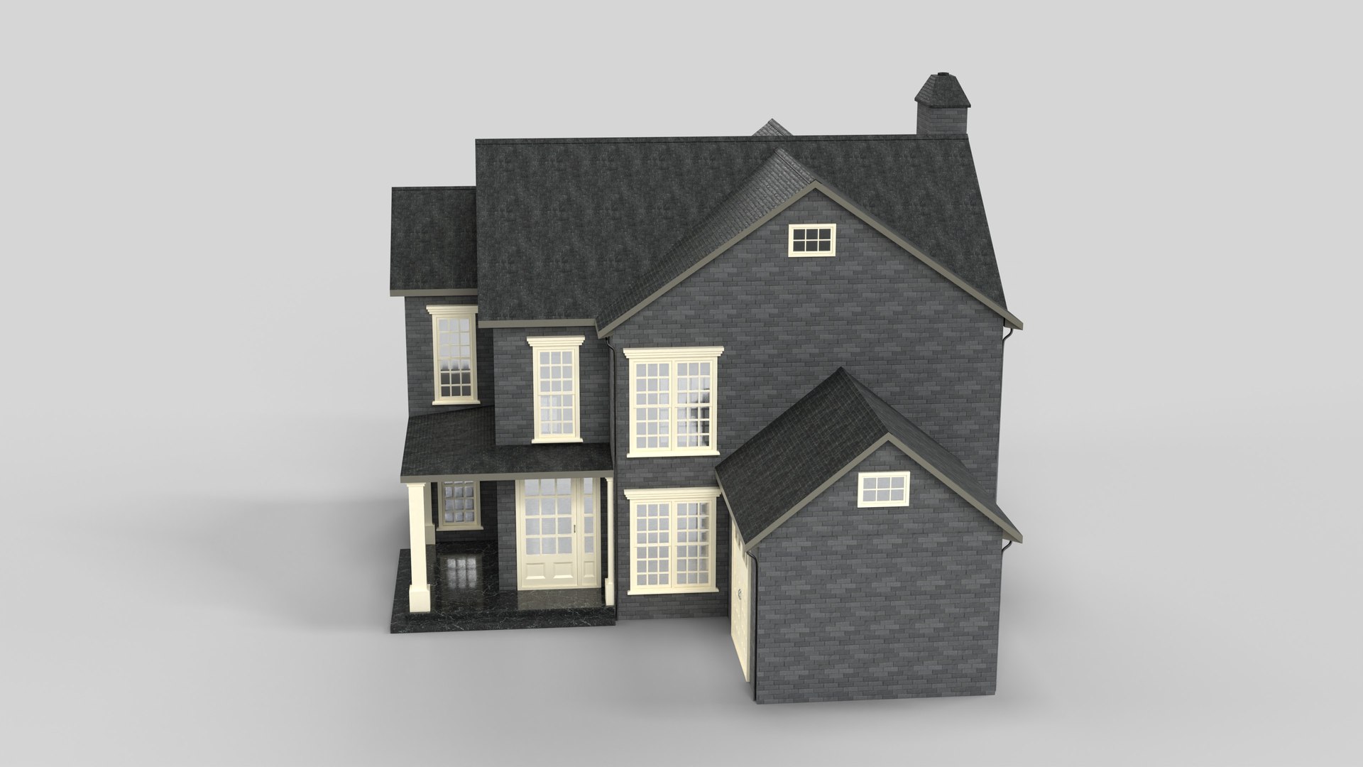 3D Model Neighborhood Houses Collection 10 Pack T1 - TurboSquid 2215195