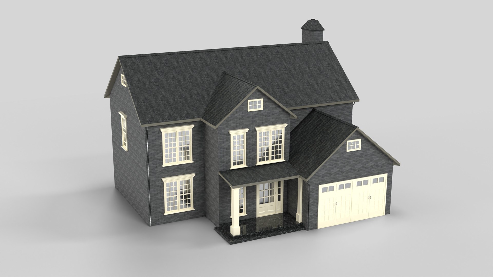 3D Model Neighborhood Houses Collection 10 Pack T1 - TurboSquid 2215195