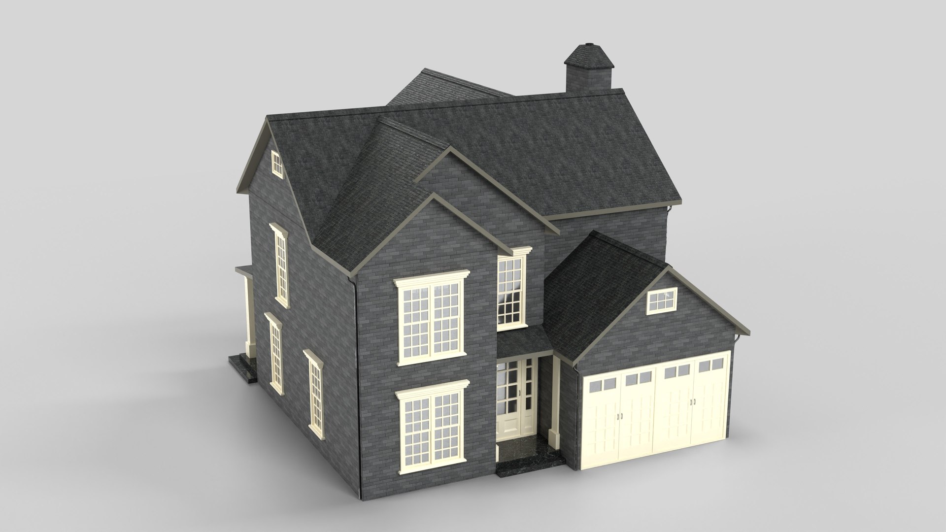 3D Model Neighborhood Houses Collection 10 Pack T1 - TurboSquid 2215195
