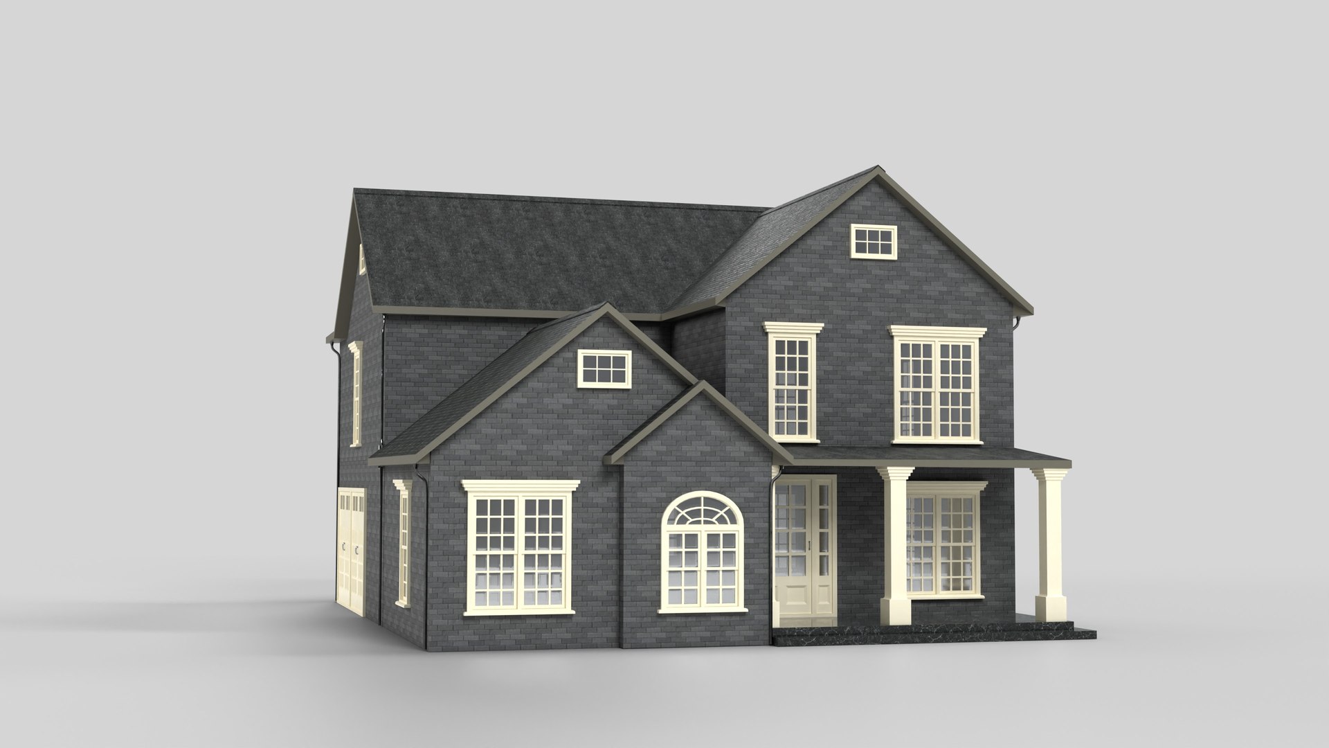 3D Model Neighborhood Houses Collection 10 Pack T1 - TurboSquid 2215195