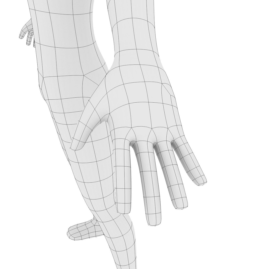 Low-poly Male Base Mesh 3D - TurboSquid 1411297