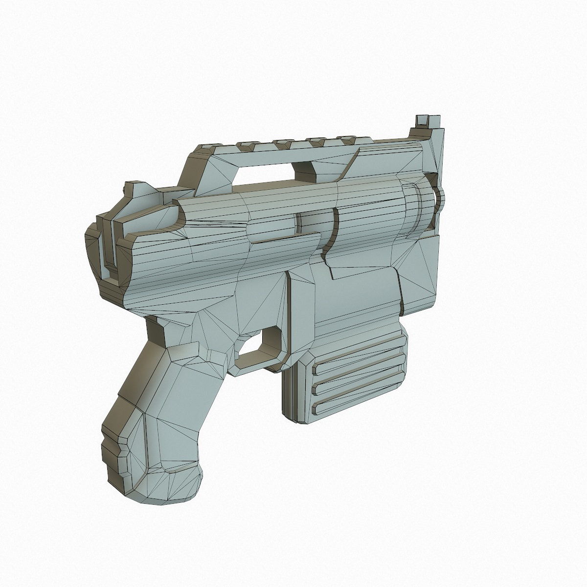 3d model sci fi gun