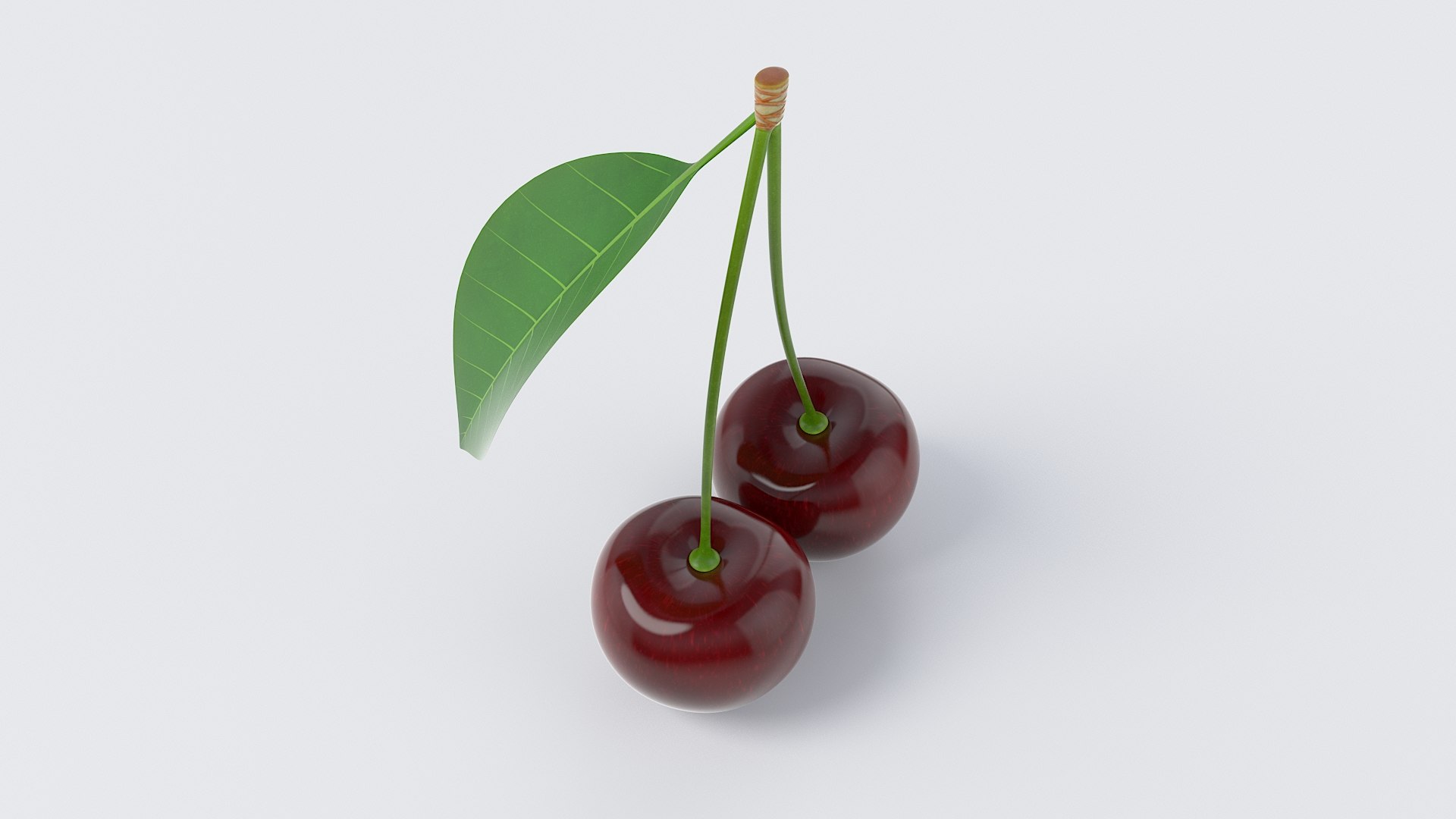 3D Cartoon Cherry - TurboSquid 2086549