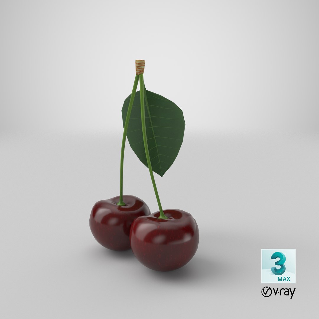 3D Cartoon Cherry - TurboSquid 2086549