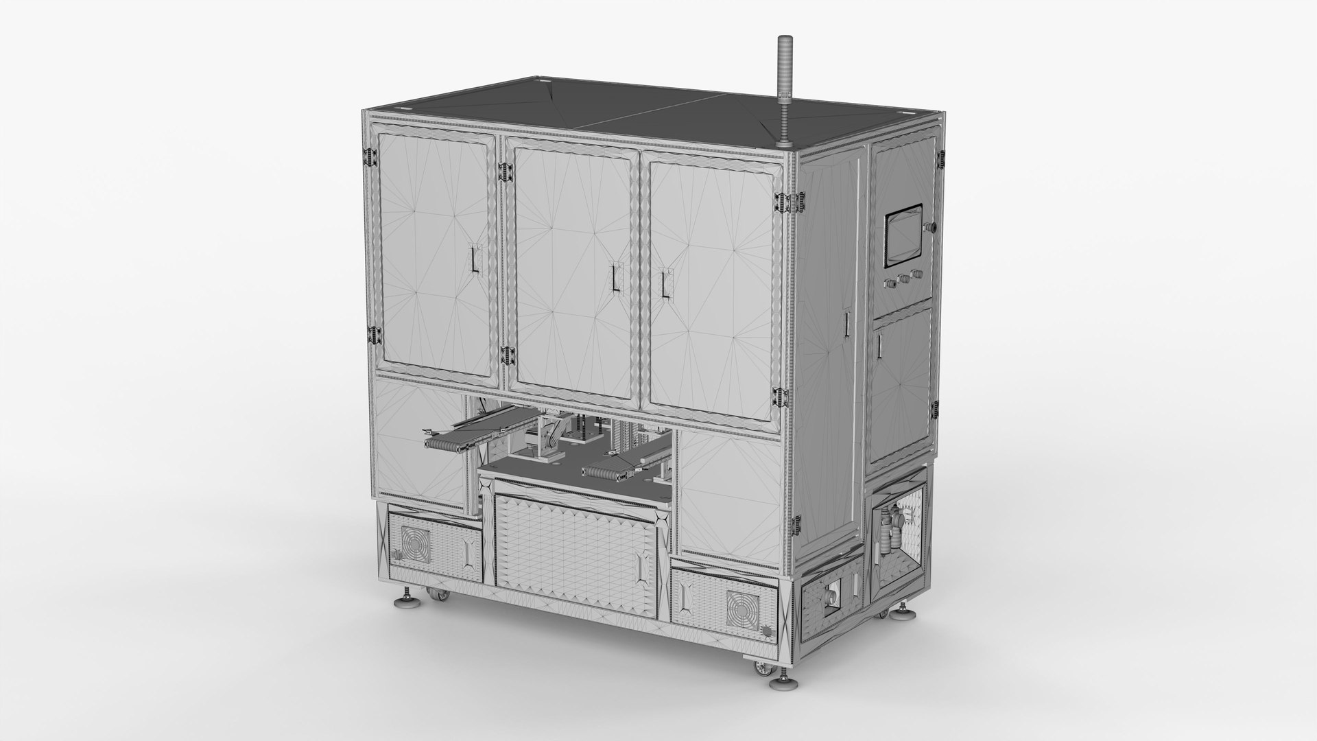 3D Automatic Double Station Sticker Handle Tape Machine - TurboSquid ...